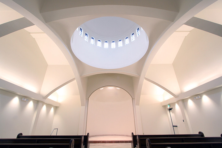 Greek - Chapel Dome Interior Completed - Landscape | Eidos Architects