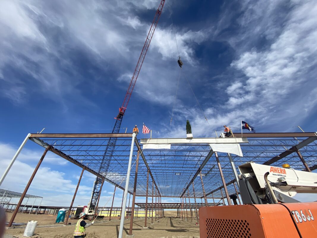 Beam Signing at Southeast Aurora Maintenance Project | Eidos Architects